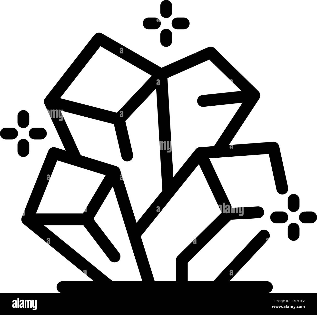 A rare mineral Stock Vector Images - Alamy