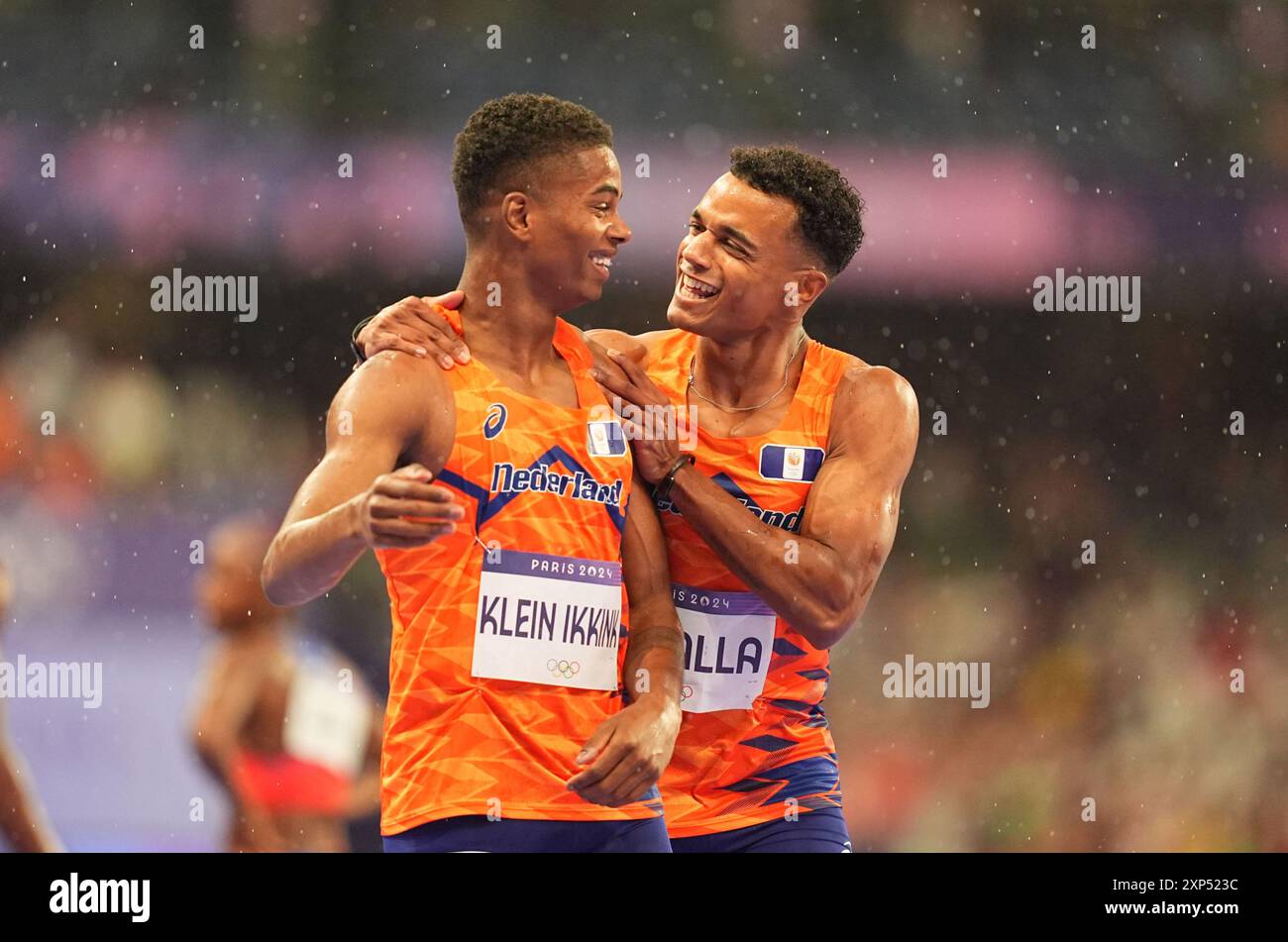 August 03 2024: Netherlands win the 4 X 400M relay mixed Final on Day 8 ...