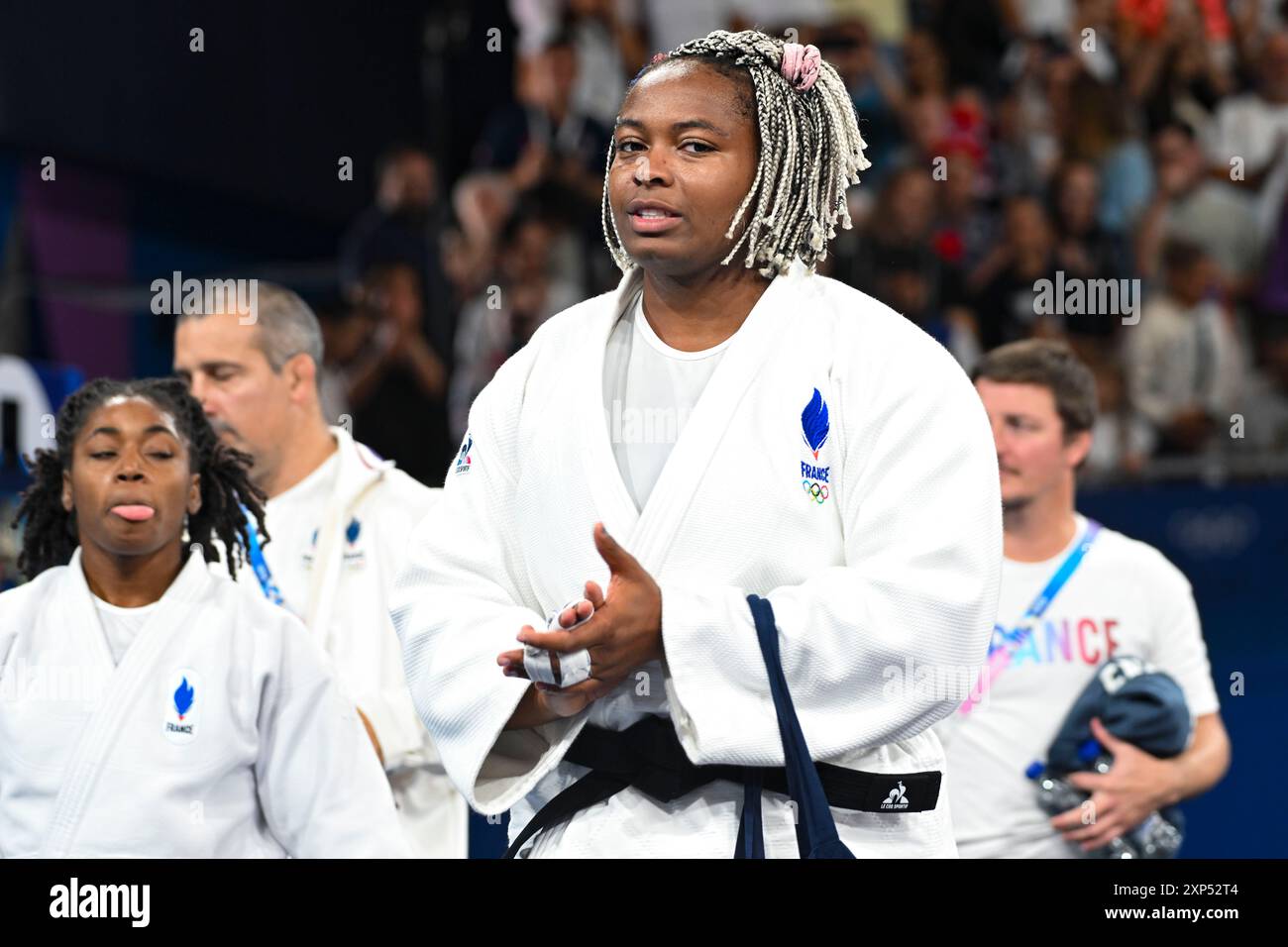 Paris, France. 03rd Aug, 2024. DICKO Romane (FRA), Judo, Mixed Team ...