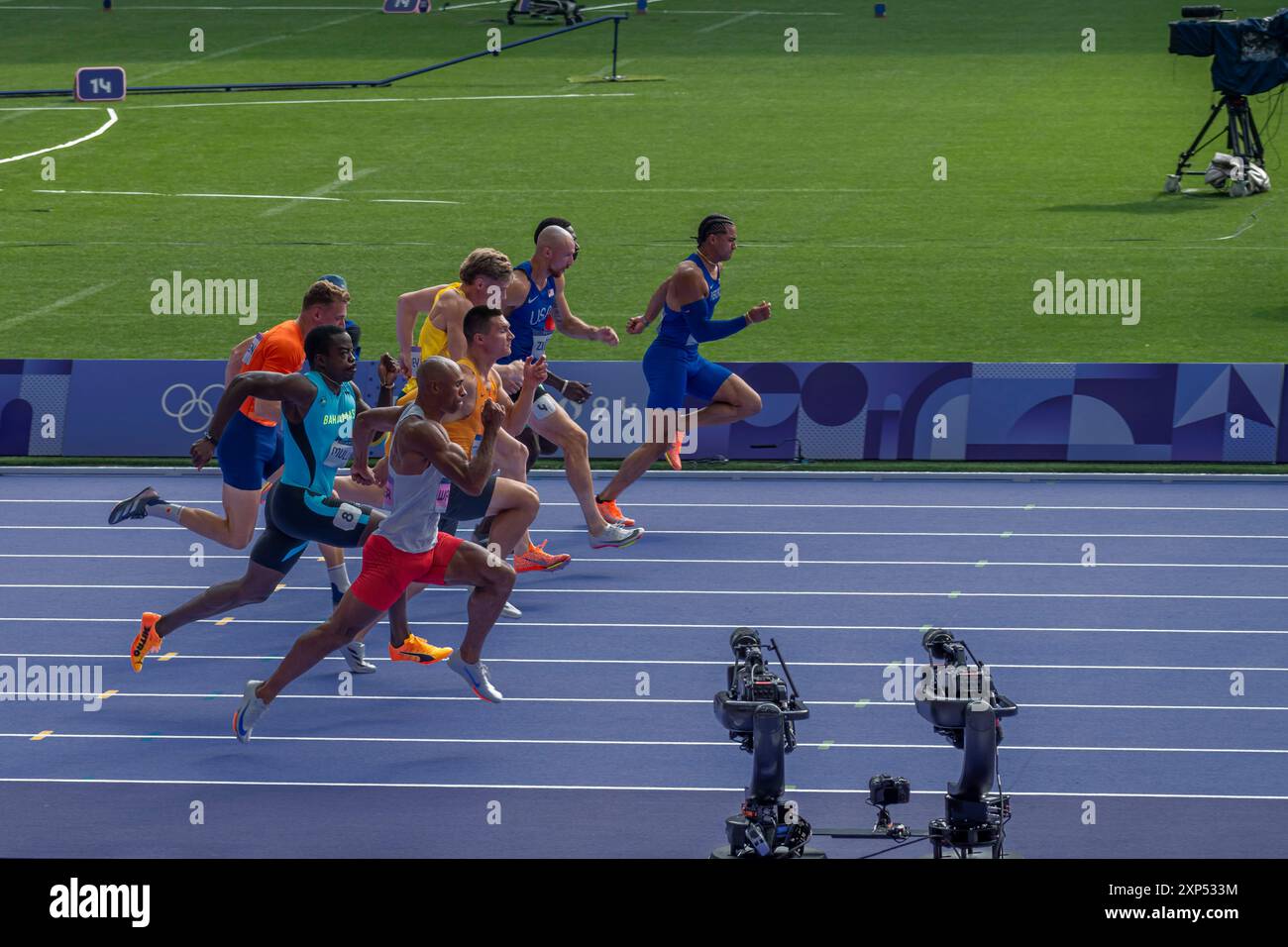 Paris, France - 08 02 2024: Olympic Games Paris 2024. View of men's ...