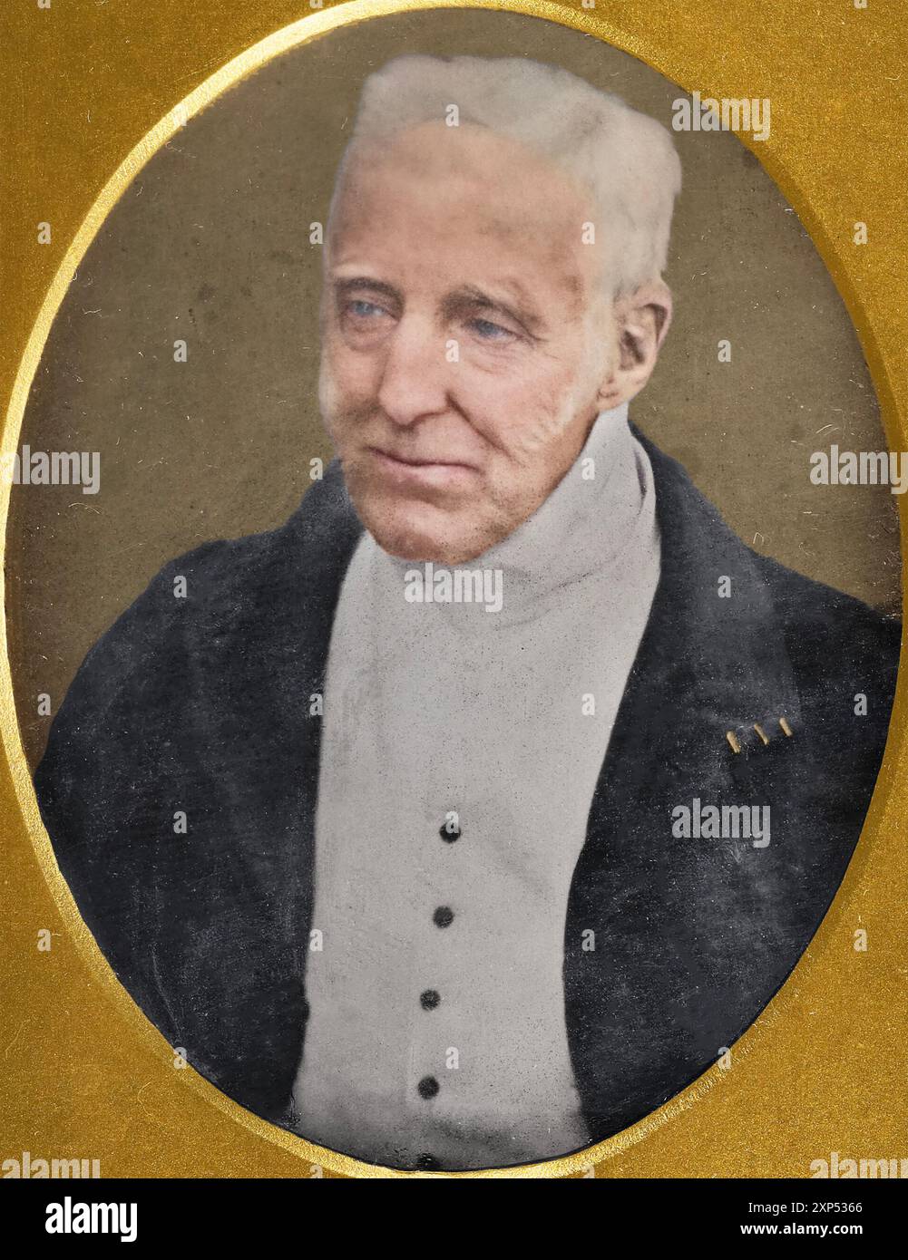 Portrait of the Duke of Wellington (75 years old). Date: 1st May 1844 ...