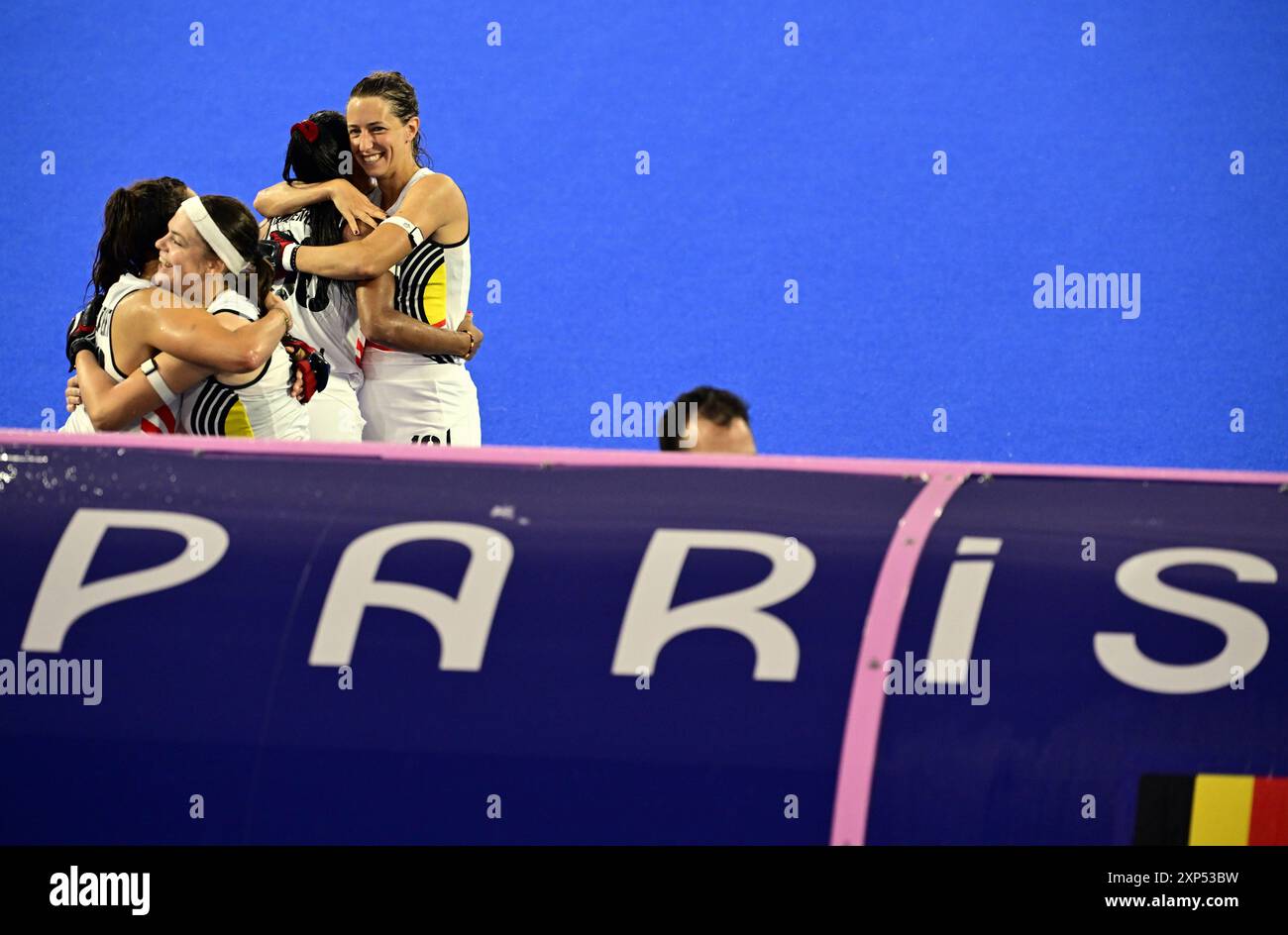 Paris, France. 03rd Aug, 2024. The Red Panthers celebrate after a ...