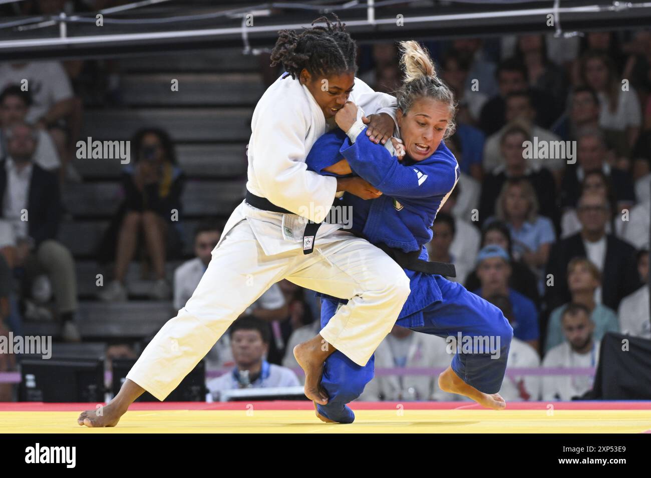Paris, France. 3rd Aug 2024. CYSIQUE Sarah Leonie (FRA) vs GIUFFRIDA ...
