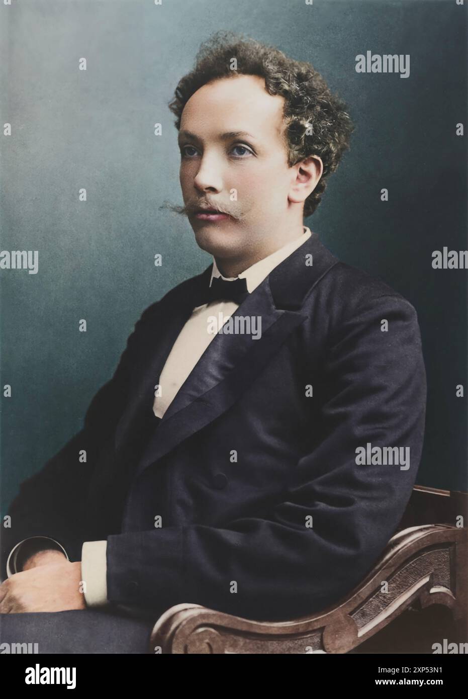 A portrait of Richard Strauss. Year: Circa 1900 - 1920. Gelatin silver ...