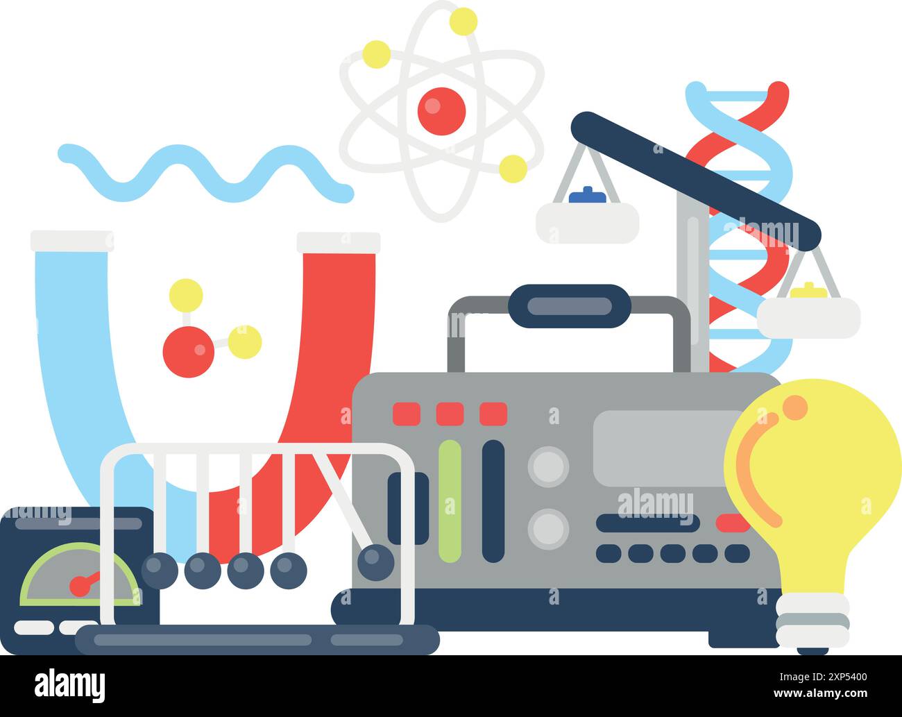 Physics concept. Science icon. Electromagnet force power Stock Vector ...