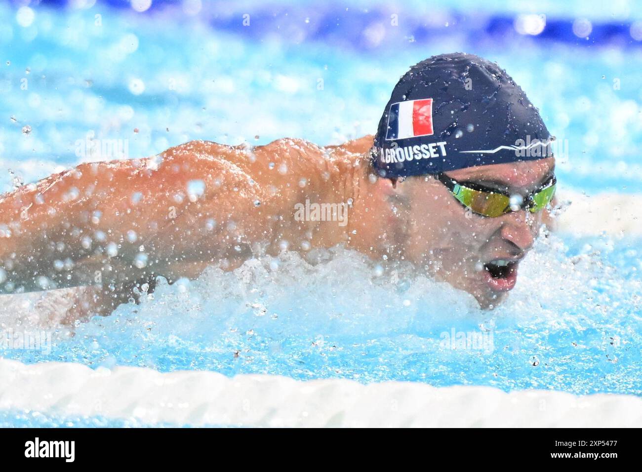 Paris, France. 03rd Aug, 2024. France's Maxime Grousset competes during ...