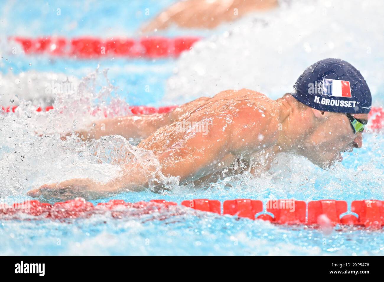 Paris, France. 03rd Aug, 2024. France's Maxime Grousset competes during ...