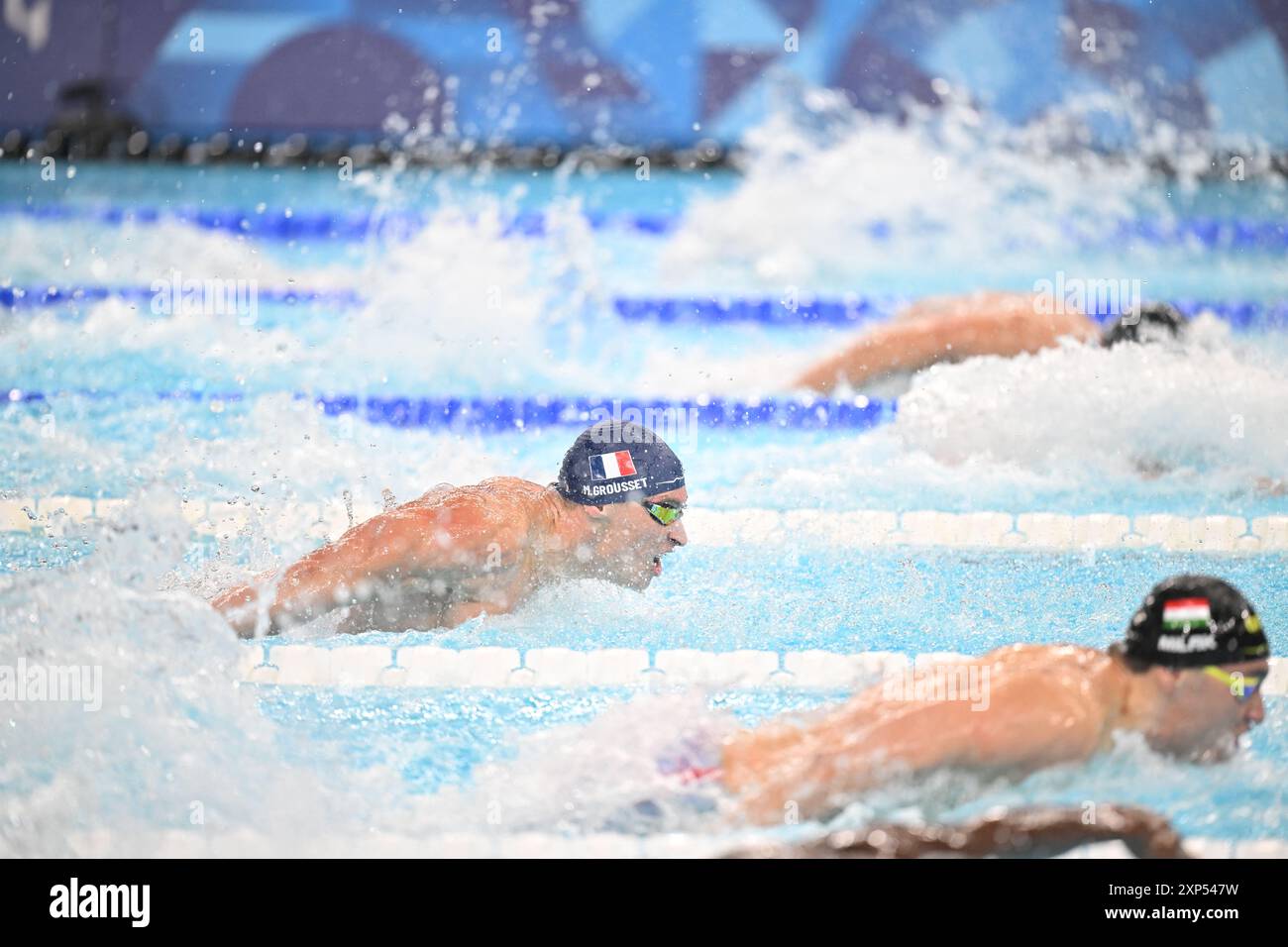 Paris, France. 03rd Aug, 2024. France's Maxime Grousset competes during ...