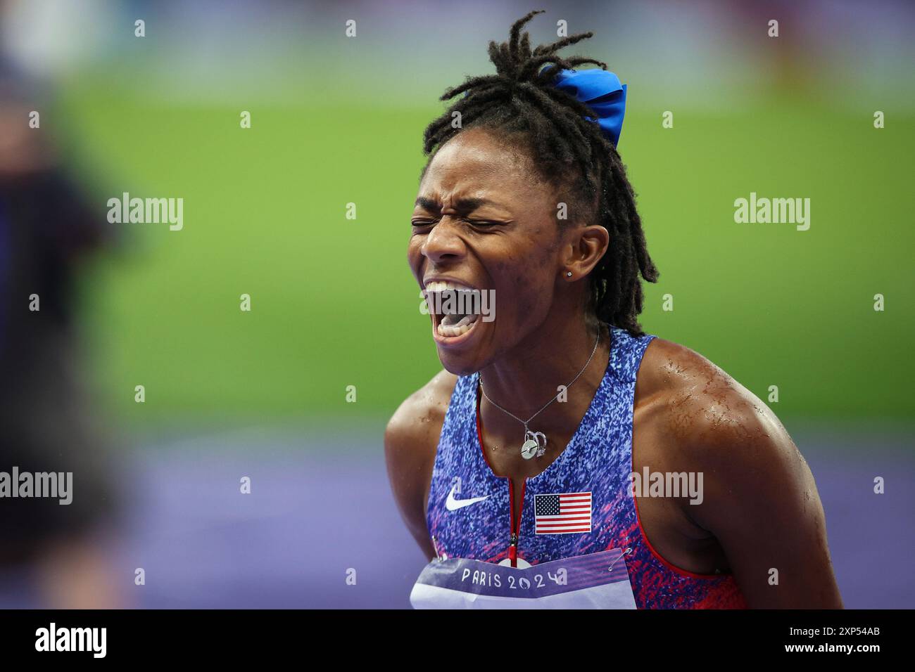 PARIS, FRANCE. 3rd Aug, 2024. Bronze Medalist Melissa Jefferson of Team ...