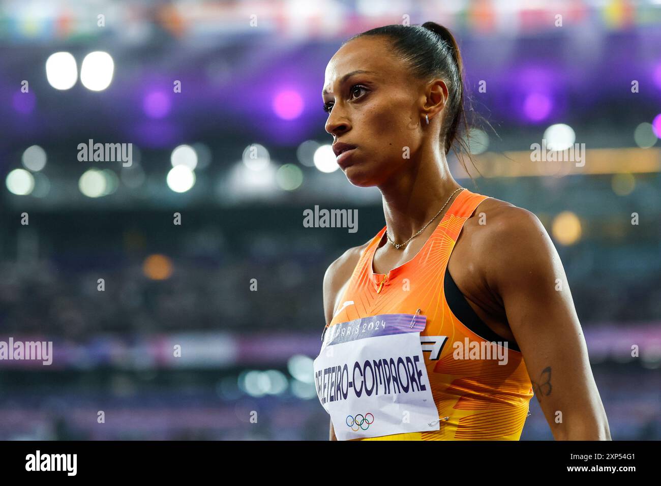 Ana Peleteiro-Compaore of Spain looks on during the Women's Triple Jump ...
