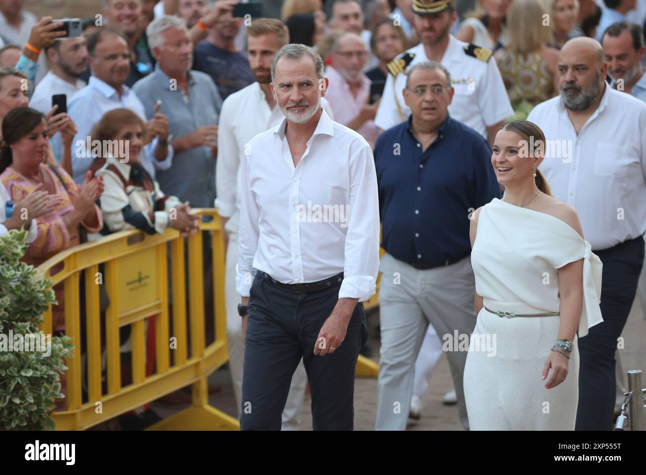 King Felipe VI on his arrival at the awards ceremony of the '42nd Copa ...
