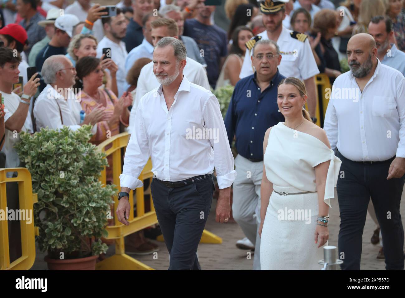 King Felipe VI on his arrival at the awards ceremony of the '42nd Copa ...