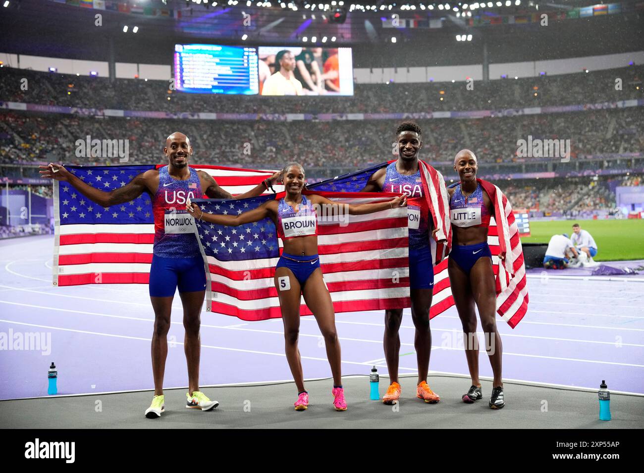 Vernon Norwood, Kaylyn Brown, Bryce Deadmon and Shamier Little, of the ...