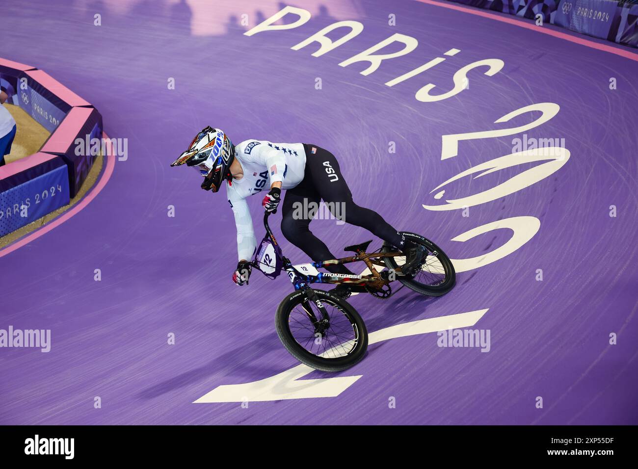 Paris, France, 2 August, 2024. Cameron Wood of USA racing during the ...