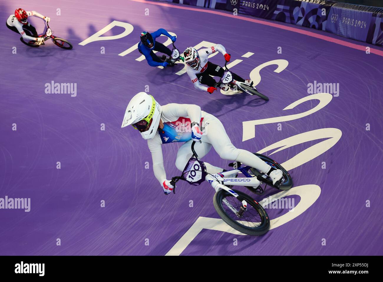 Paris, France, 2 August, 2024. Romain Mahieu of France leading the semi ...