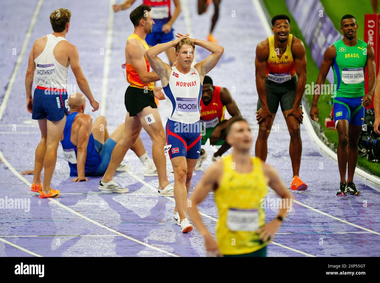 Norway's Markus Rooth following the Men's Decathlon 1500m at the Stade ...