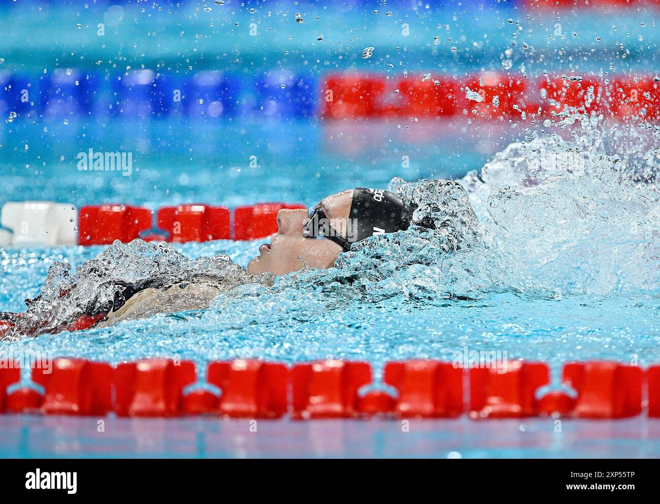 Paris, France. 3rd Aug, 2024. Summer McIntosh of Canada competes during ...
