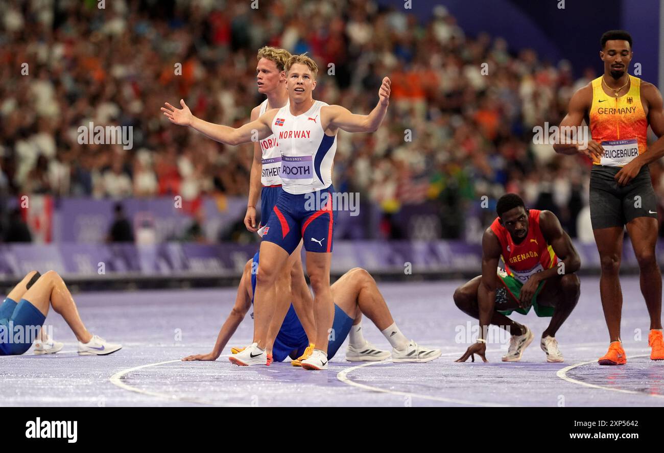 Norway's Markus Rooth following the Men's Decathlon 1500m at the Stade ...