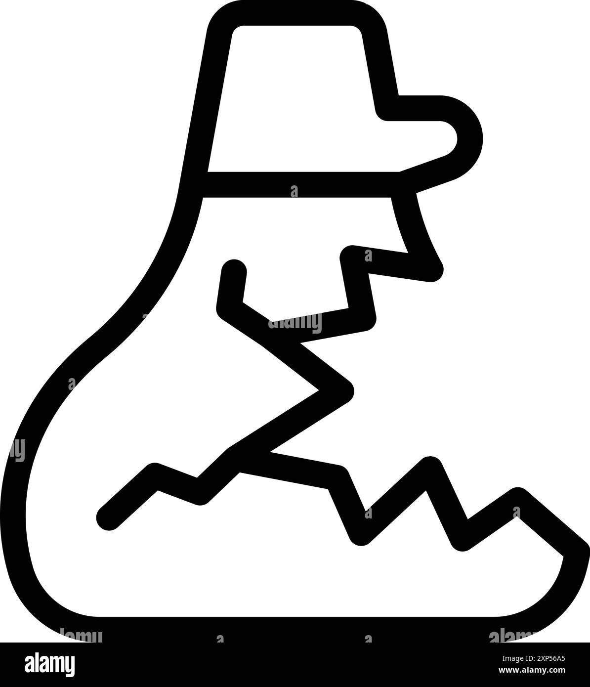 Simple line drawing of a glass jar with cracks spreading across the ...
