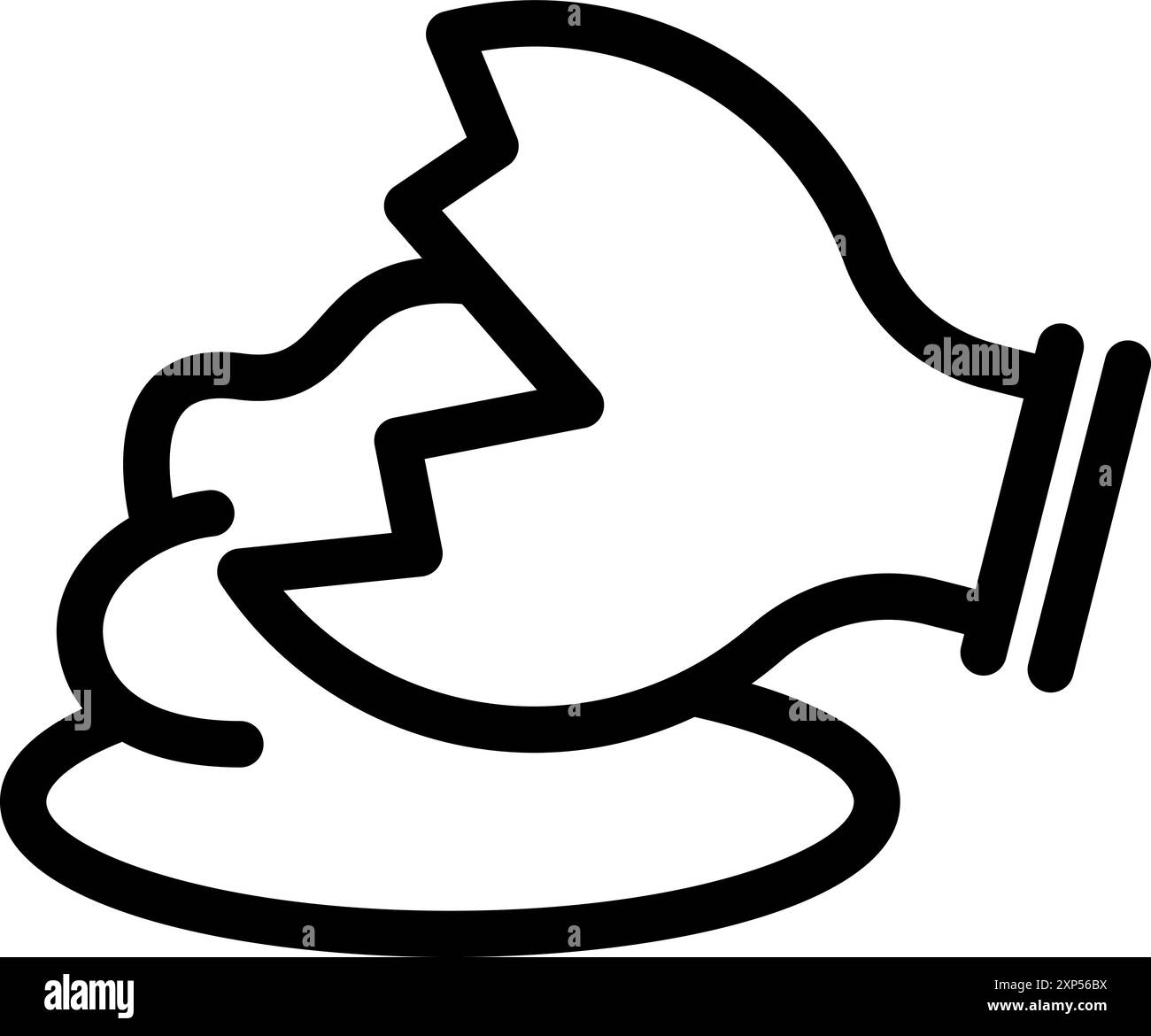 Simple icon of a broken lightbulb with mercury leaking out Stock Vector ...