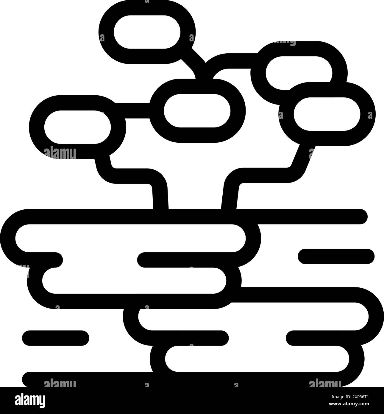 Family tree genealogy illustration Black and White Stock Photos ...