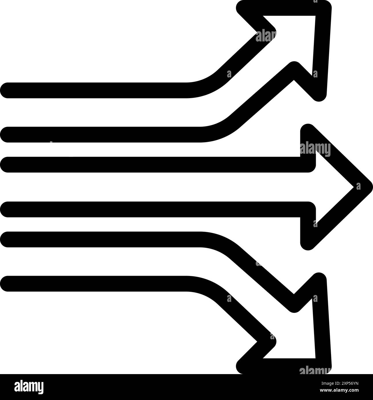 Changing directions Stock Vector Images - Alamy