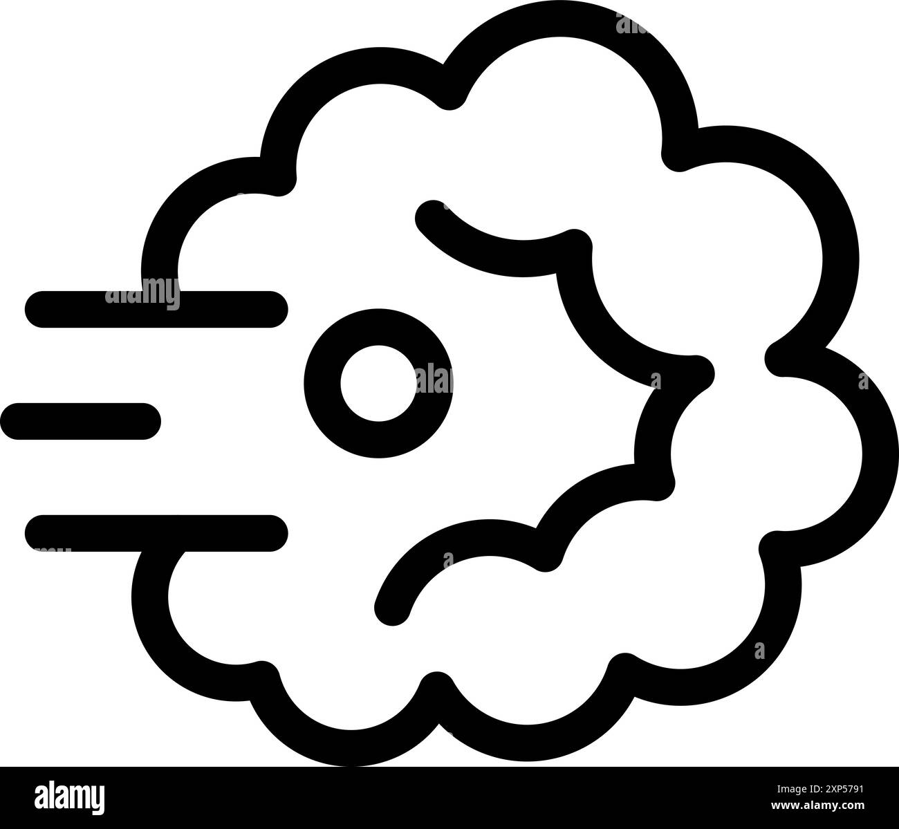 Simple atom particle icon with nucleus and electrons rotating at high ...