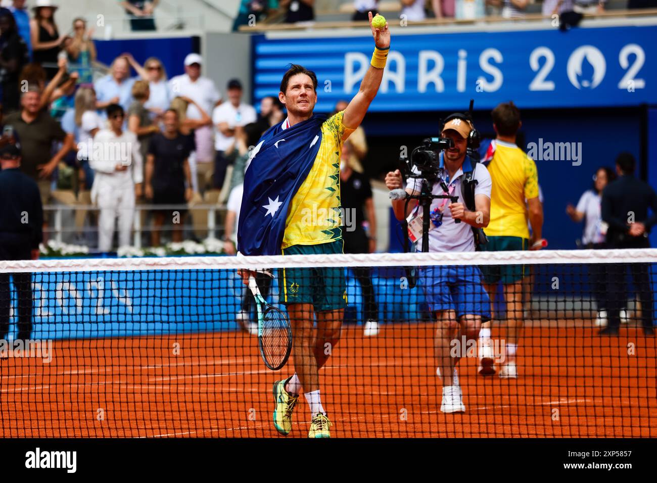 Paris, France, 3 August, 2024. Matthew Eden and John Peers of Australia ...