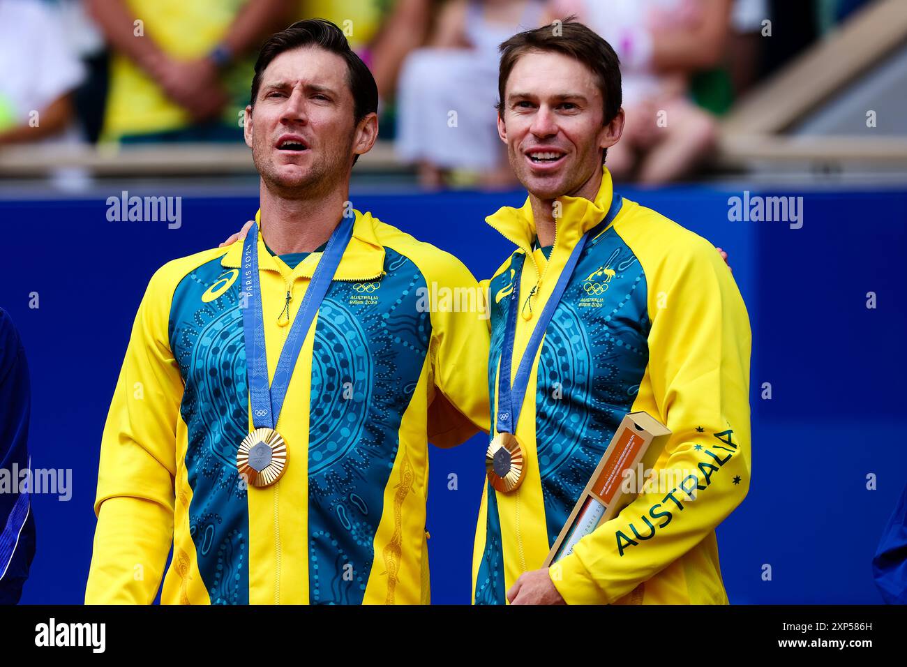Paris, France, 3 August, 2024. Matthew Eden and John Peers of Australia ...