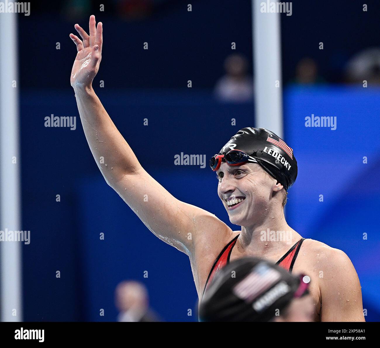 Paris, France. 3rd Aug, 2024. Katie Ledecky of the United States ...