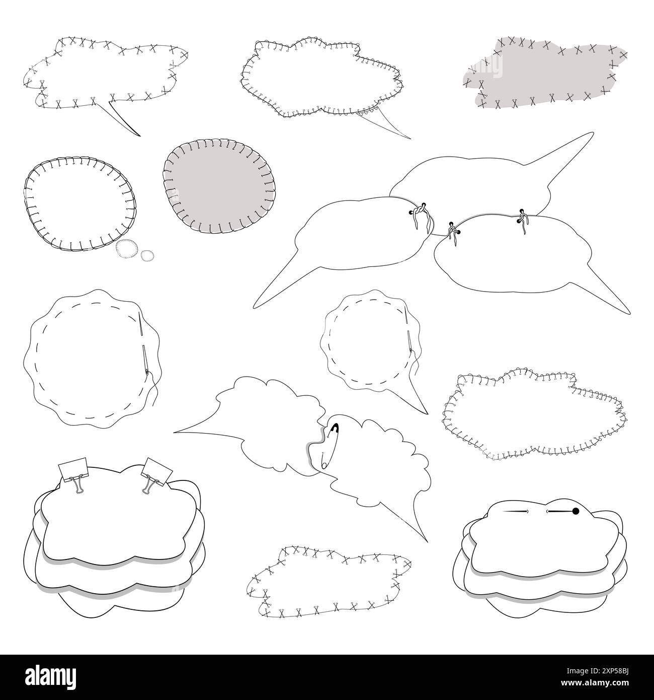 Box of threads Stock Vector Images - Alamy