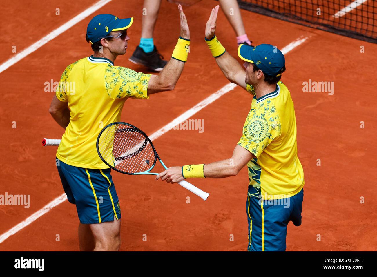 PARIS, FRANCE - AUGUST 03: Matthew Eden and John Peers of Australia ...