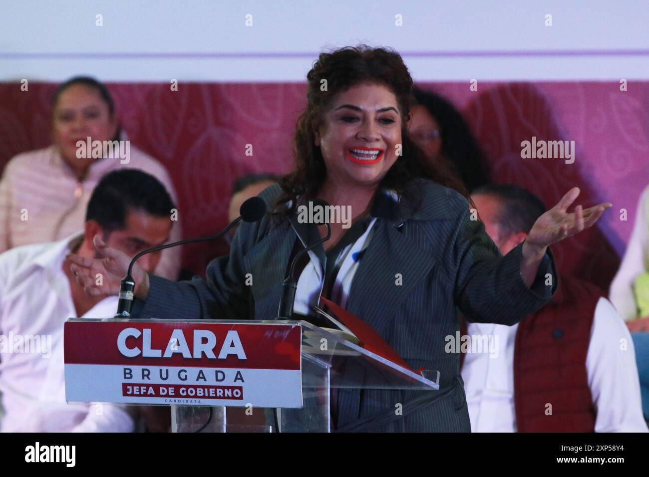Non Exclusive: Clara Brugada, candidate elected of Mexico City Chief of ...