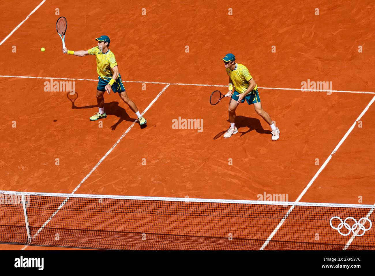 PARIS, FRANCE - AUGUST 03: Matthew Eden and John Peers of Australia ...