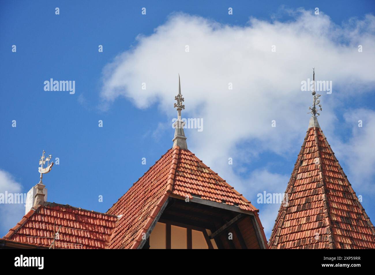 Red tiled spires hi-res stock photography and images - Alamy