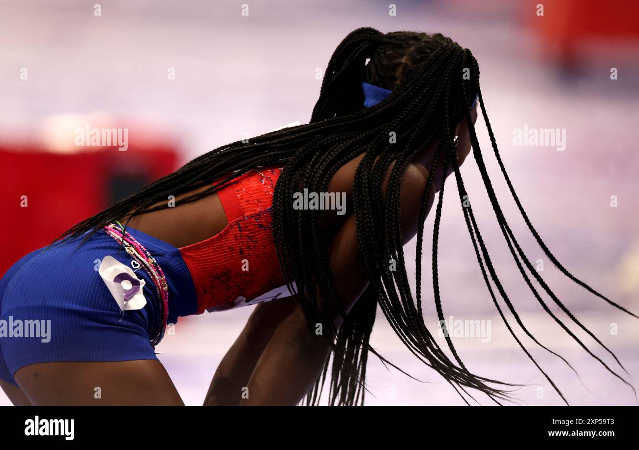 Womens 100 meter final paris olympic olympics hi-res stock photography ...