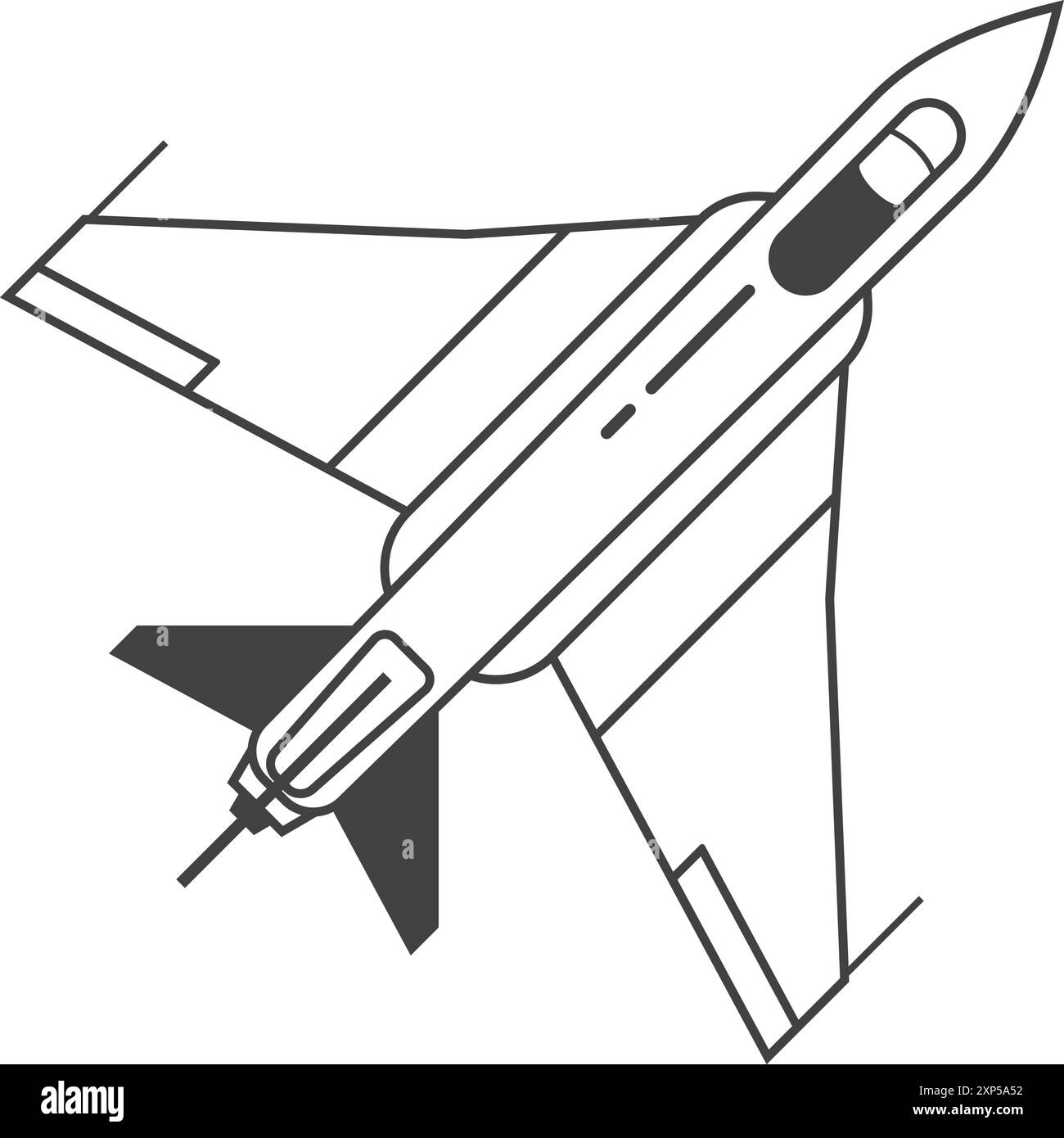 Military jet line icon. Air war fighter Stock Vector Image & Art - Alamy
