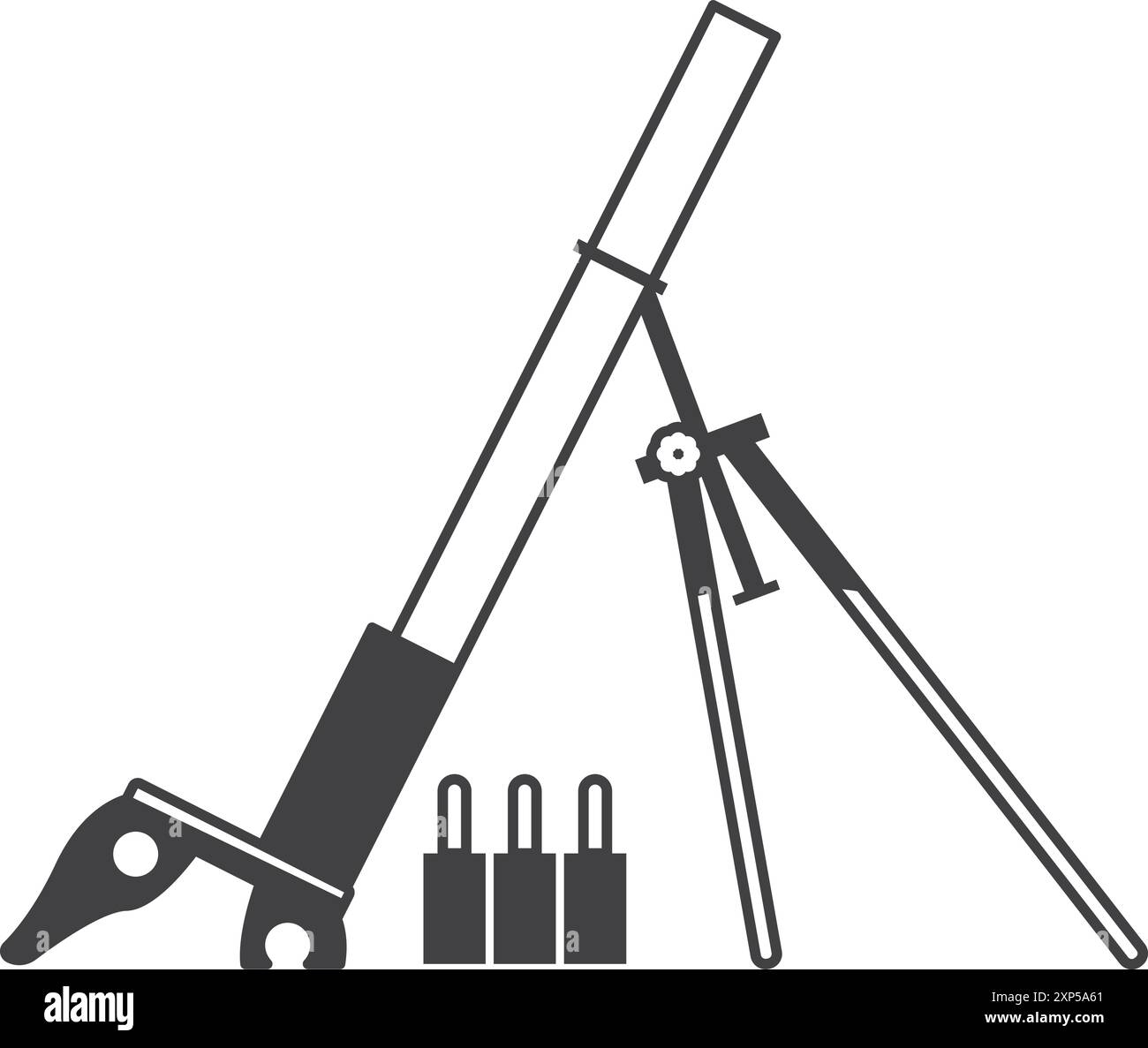Rocket Launcher Black Icon Military Missile Weapon Stock Vector Image And Art Alamy