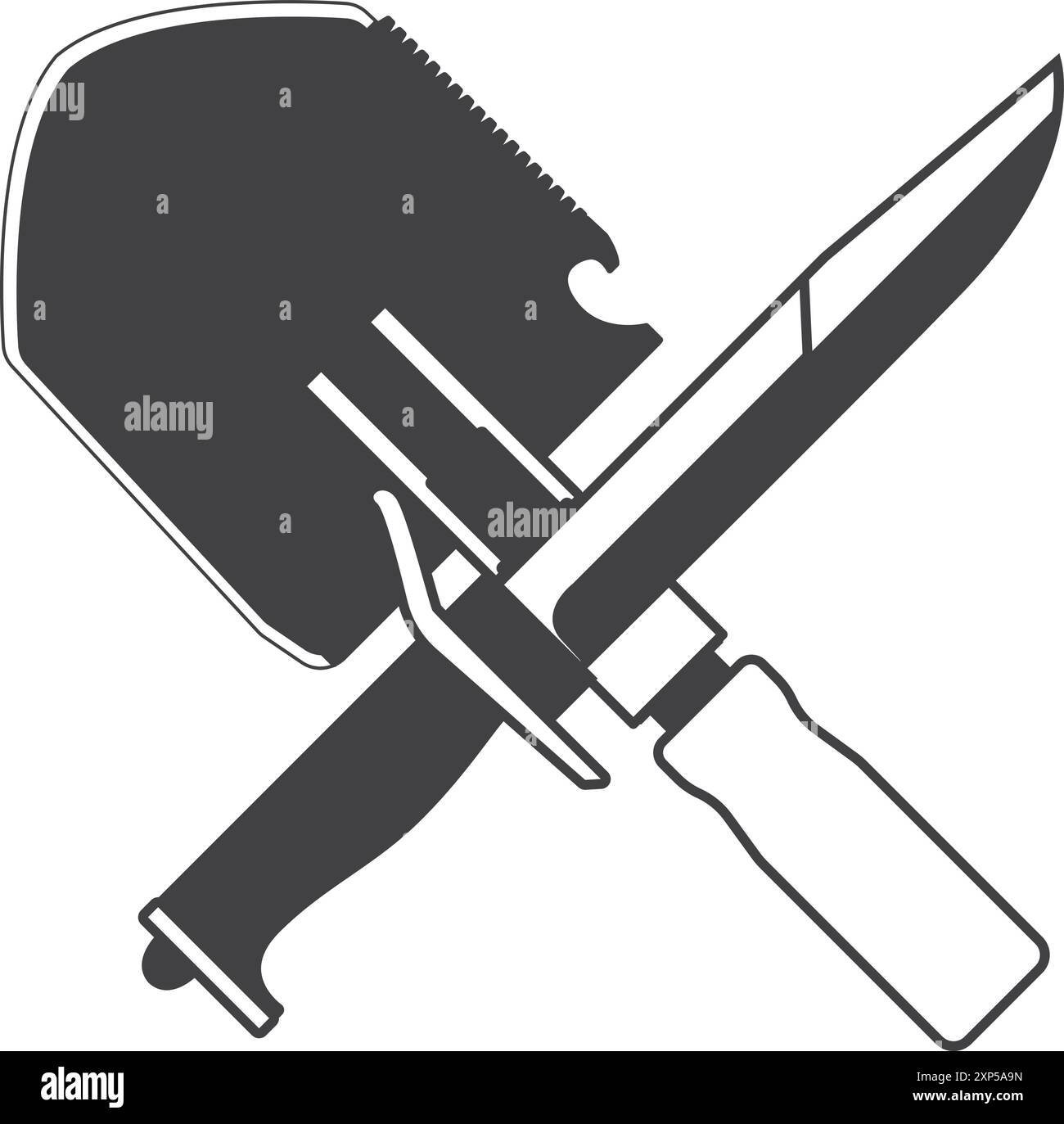Spade tool weapon Stock Vector Images - Alamy