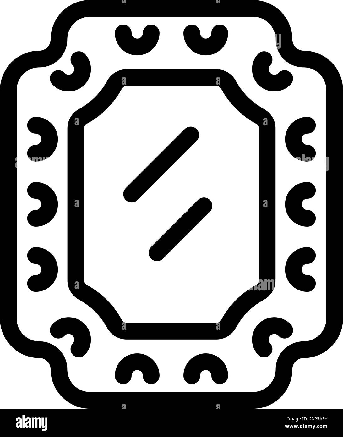 Antique mirror with ornate frame reflecting light, a symbol of elegance ...