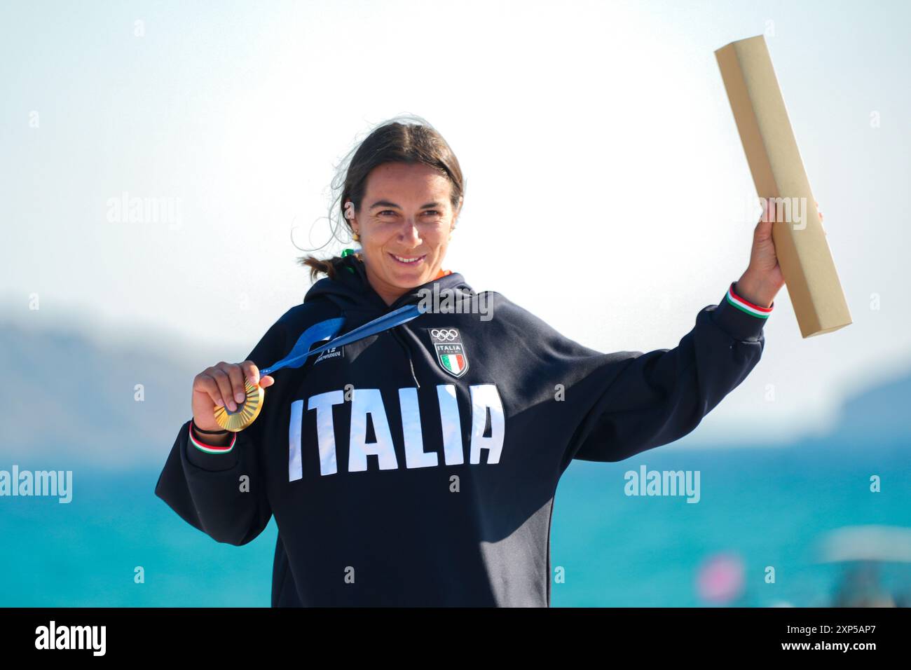 Paris, France. 3rd Aug 2024. Marta Maggetti (Italy) Gold medal, Sailing ...