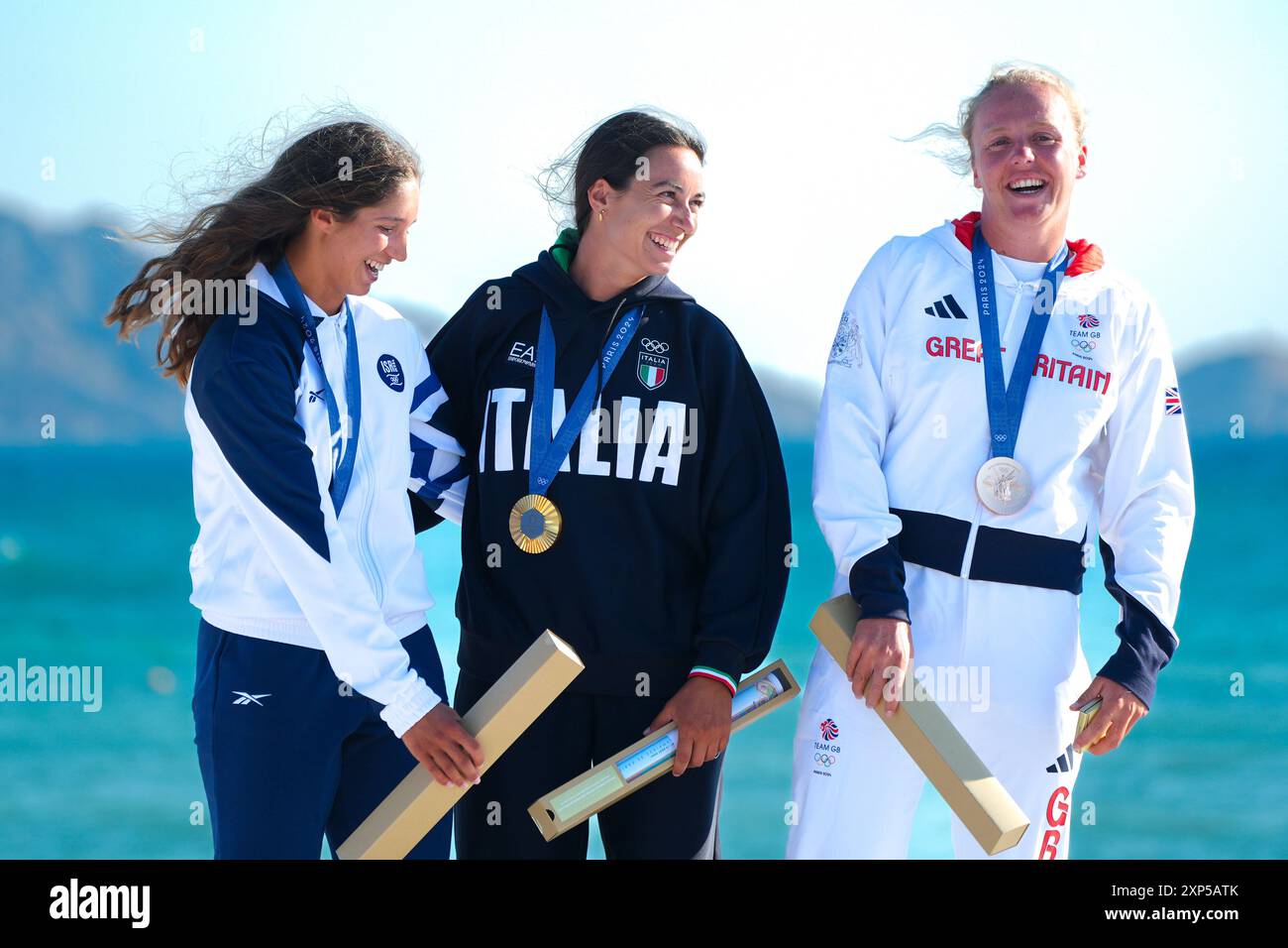 Paris, France. 3rd Aug 2024. Sharon Kantor (Israel) Silver medal, Marta ...