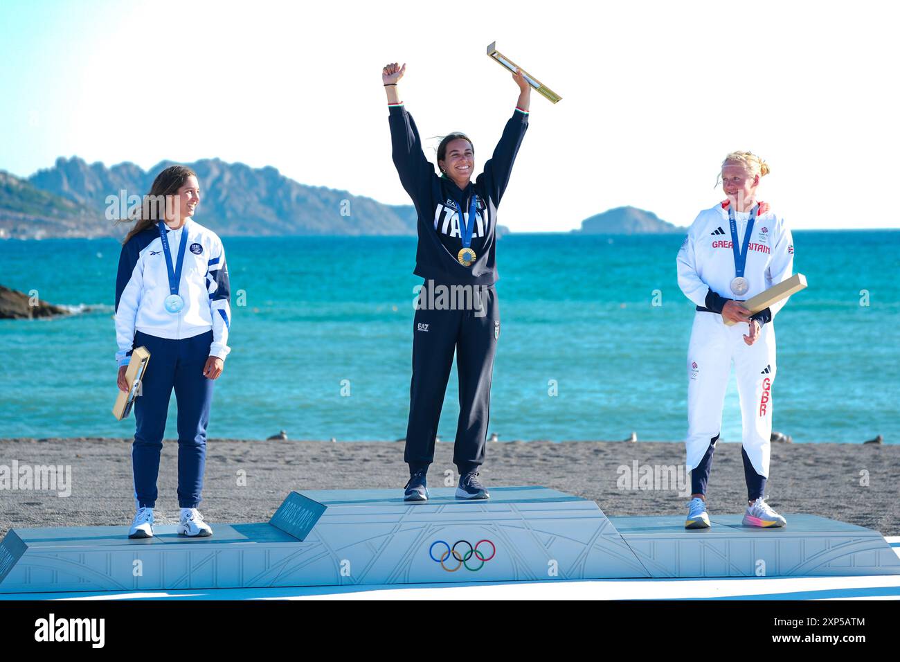 Paris, France. 3rd Aug 2024. Sharon Kantor (Israel) Silver medal, Marta ...