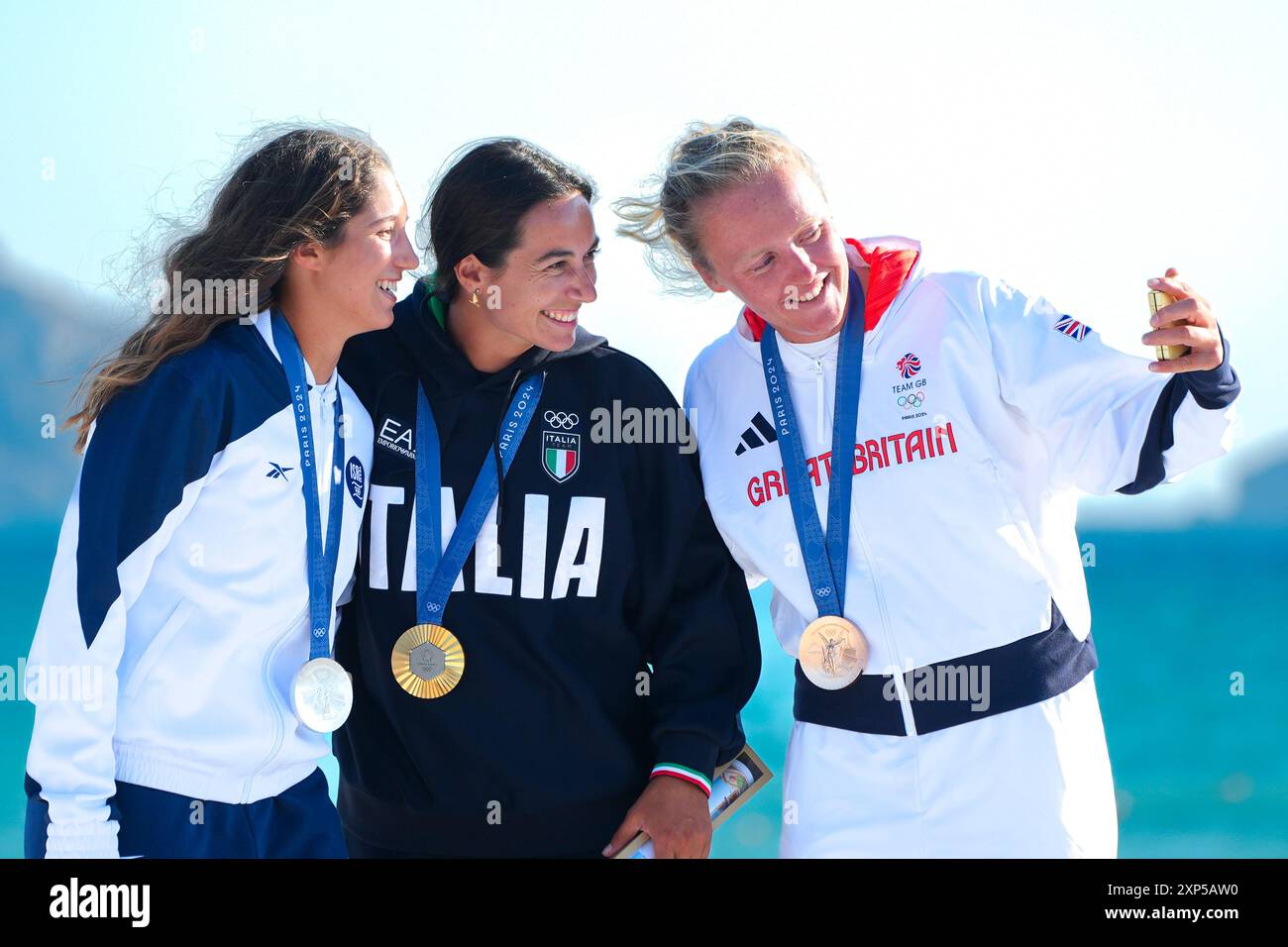 Paris, France. 3rd Aug 2024. Sharon Kantor (Israel) Silver medal, Marta ...