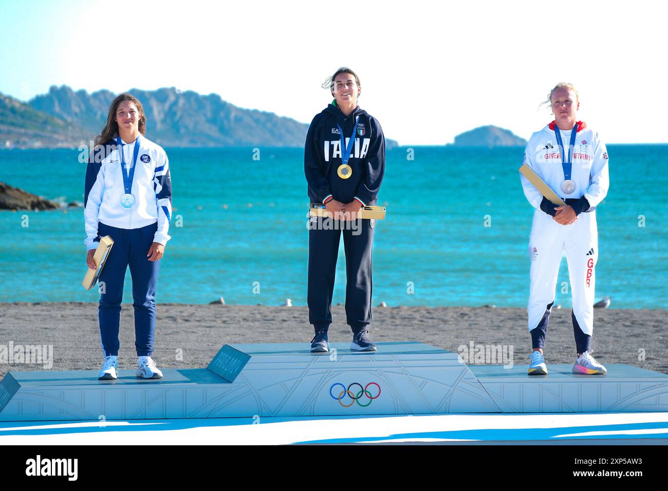 Paris, France. 3rd Aug 2024. Sharon Kantor (Israel) Silver medal, Marta ...