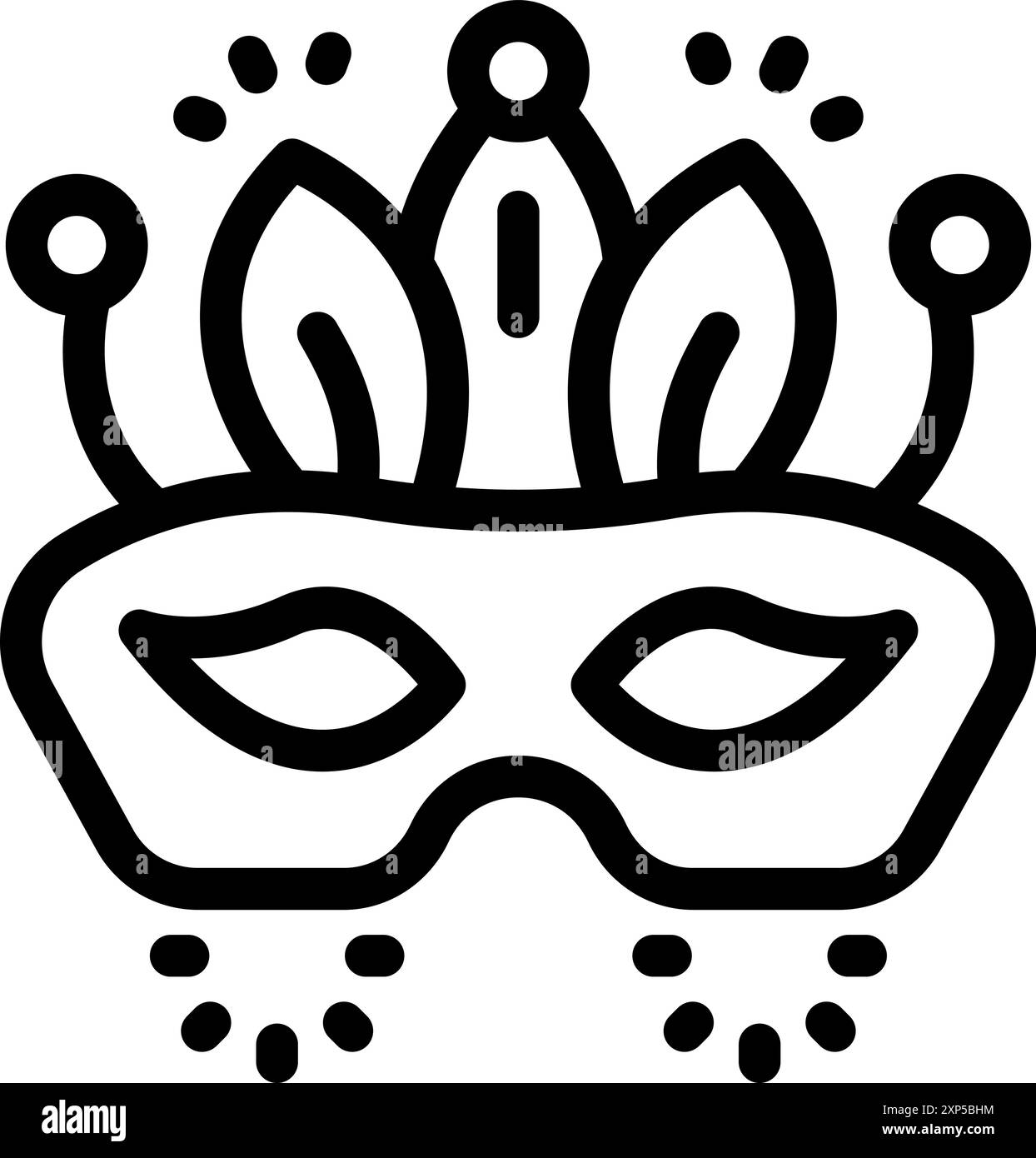 Mardi Gras Black And White Clip Art