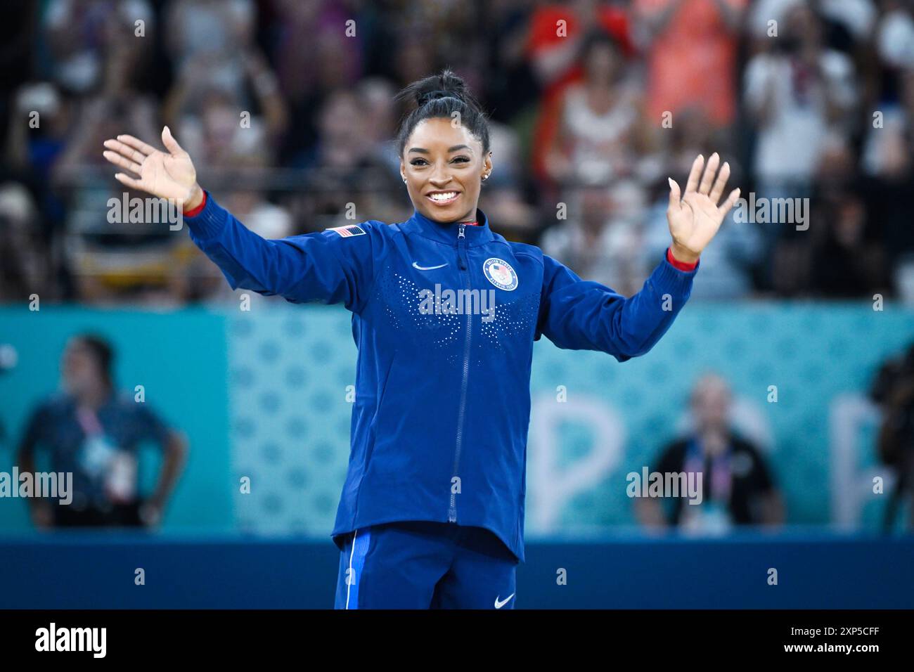 Paris, France. 3rd Aug 2024. Simone Biles ( USA ) Gold medal, Artistic ...