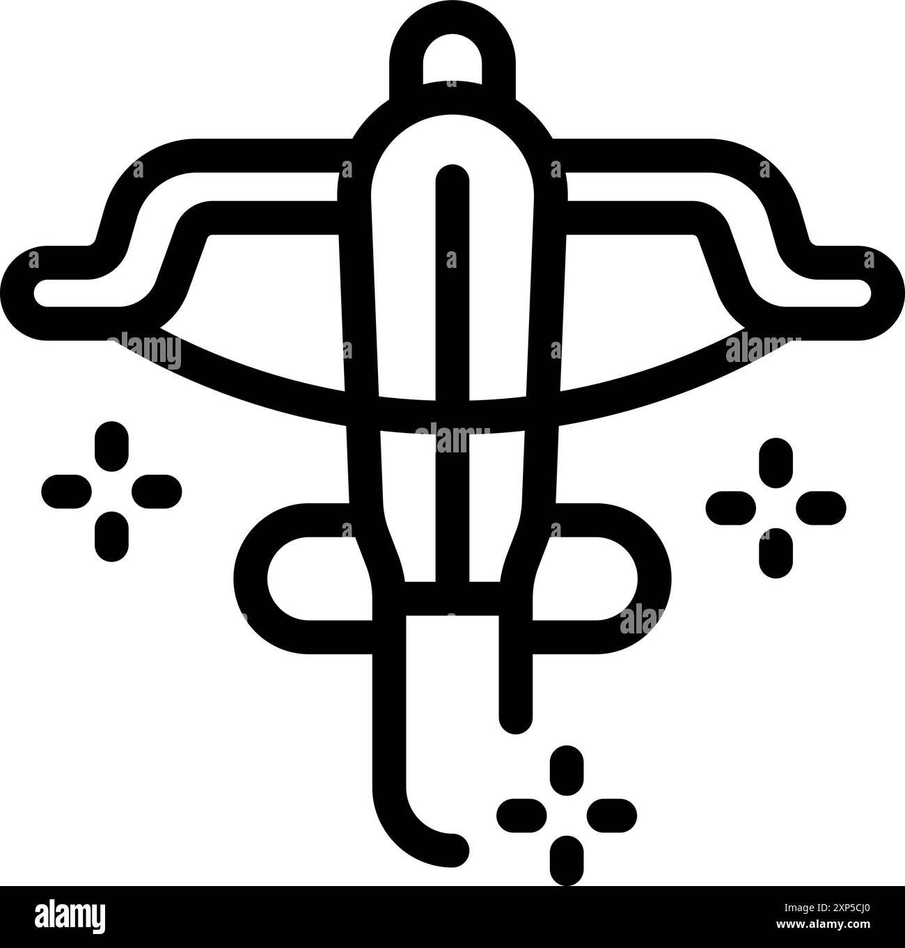 Arbalest crossbow weapon shooting arrow hunting icon Stock Vector Image ...