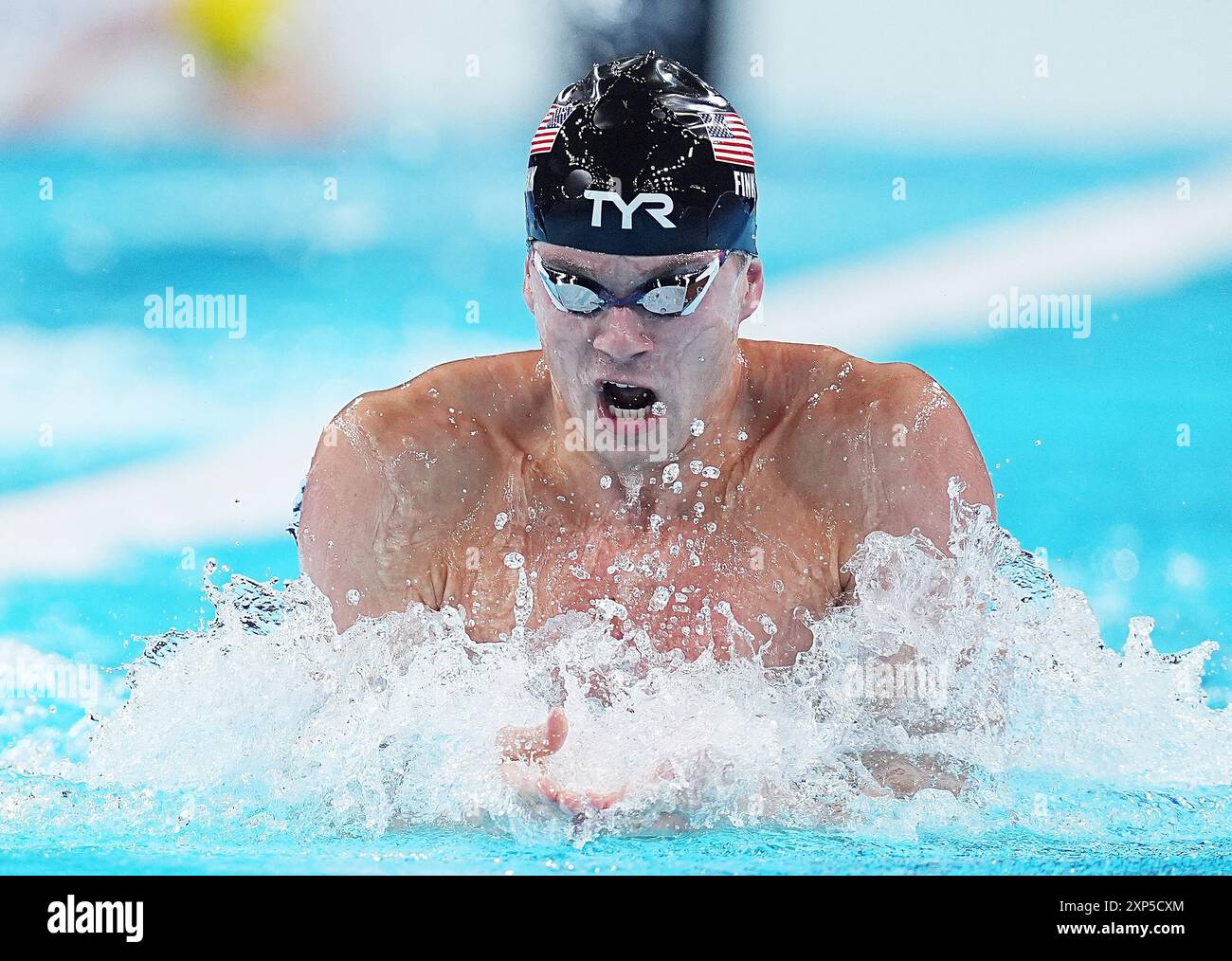 Paris, France. 3rd Aug, 2024. Nic Fink of Team USA competes during the ...