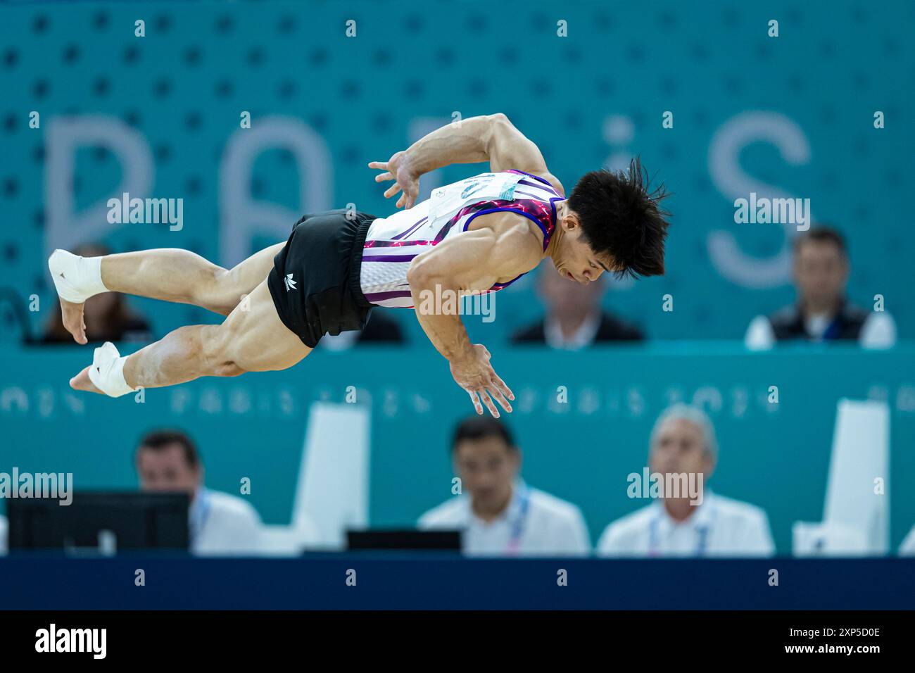 Paris, France. 03rd Aug, 2024. Olympic Games, men's artistic gymnastics ...